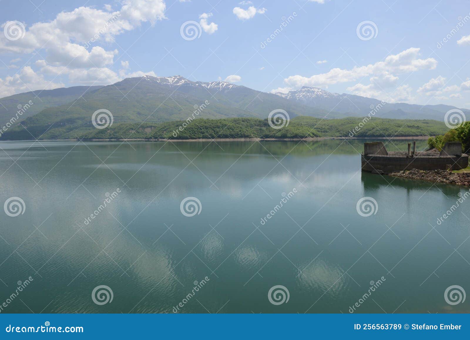 View at Lake Debar on North Macedonia Stock Image - Image of reflection ...
