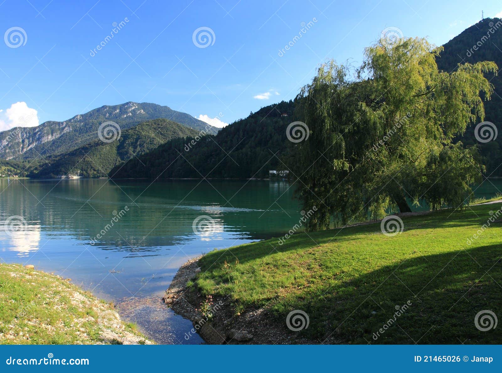 View of Lake Ledro in Italy Stock Photo - Image of garda, ledro: 21465026