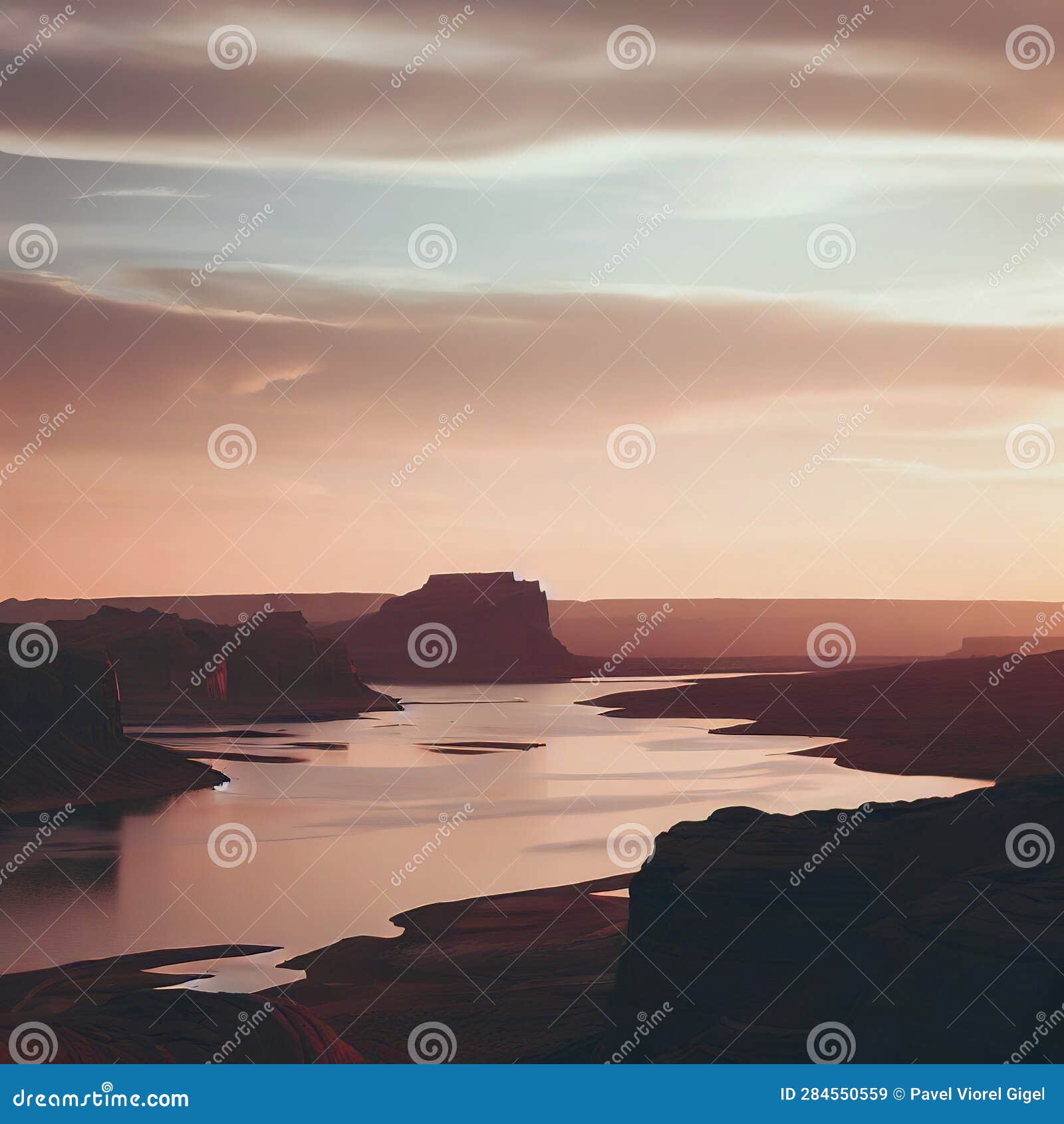 Lake Powell Navajo Tribal Park In Page Arizona WPA Poster Art Cartoon ...