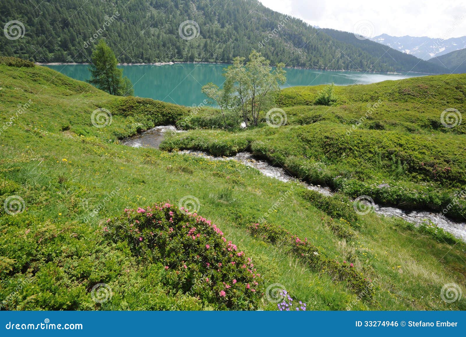 View of lake Ritom stock photo. Image of ecosystem, ritom - 33274946