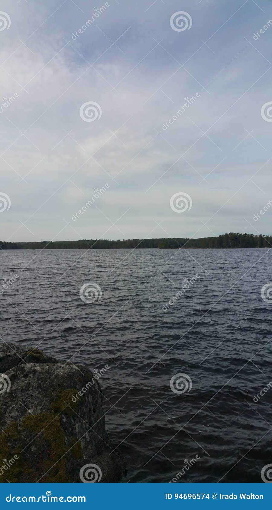 View of the Lake with a Sad Atmosphere Stock Photo - Image of landscape ...