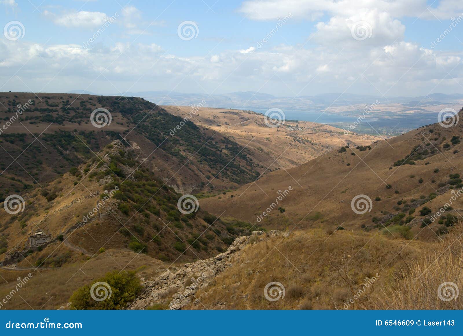 View of lake Tiberius stock image. Image of plateau, galillee - 6546609