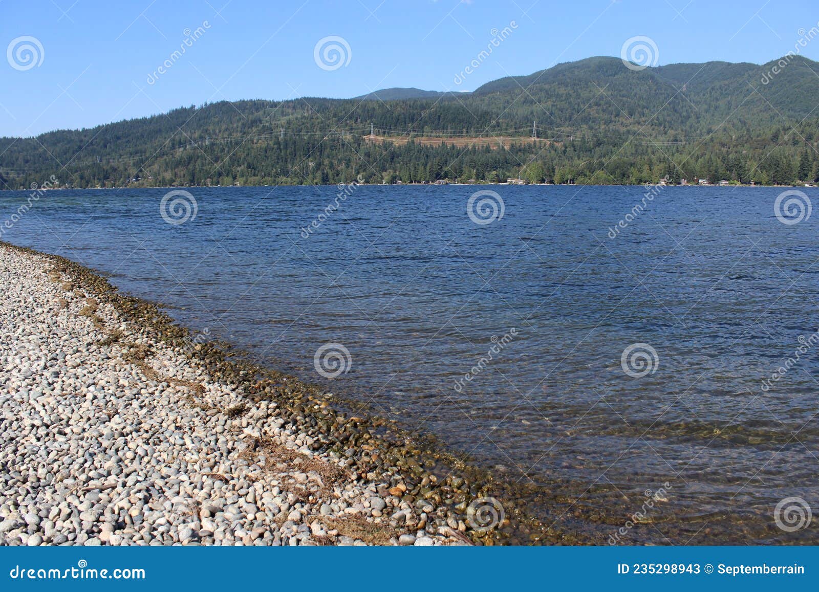 A Panoramic View of Lake Whatcom and Northshore Stock Image - Image of ...