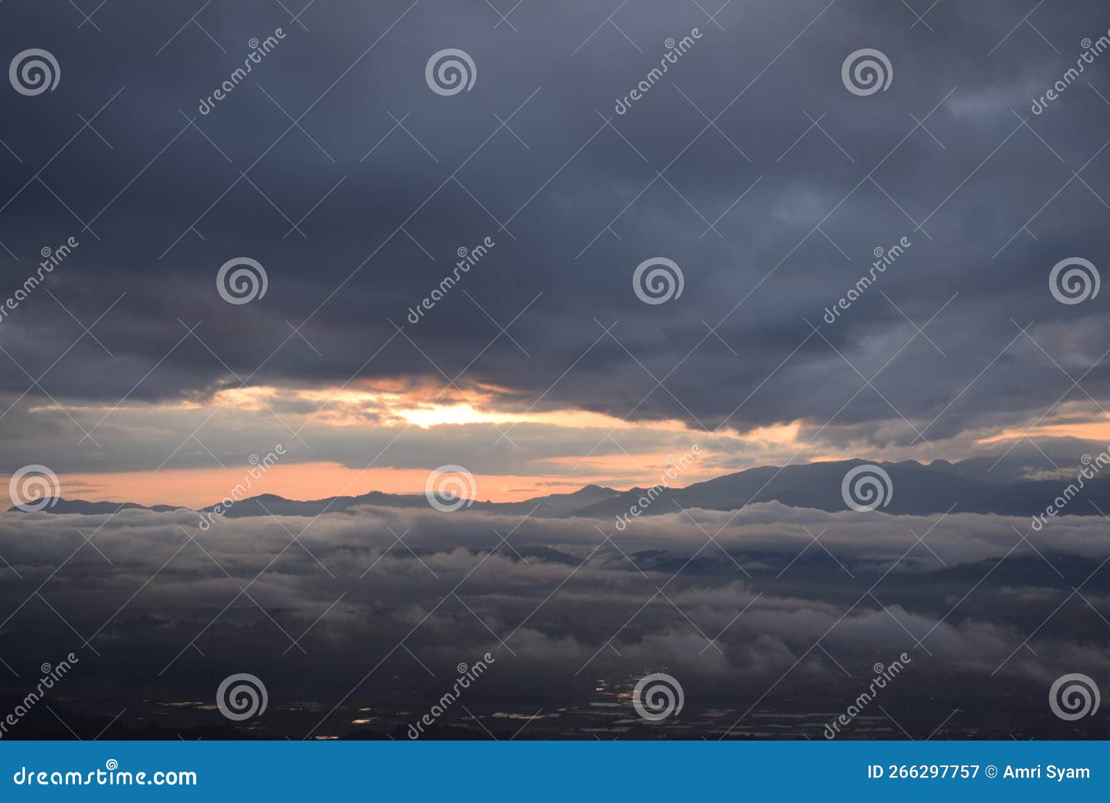 View of the Land Above the Clouds. Stock Image - Image of indonesia ...