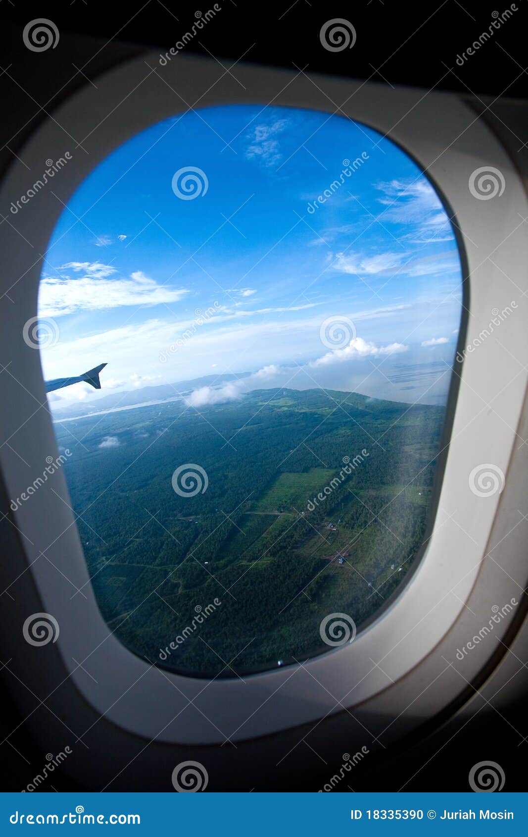 View of Land from Aircraft Window Stock Photo - Image of float, travel ...