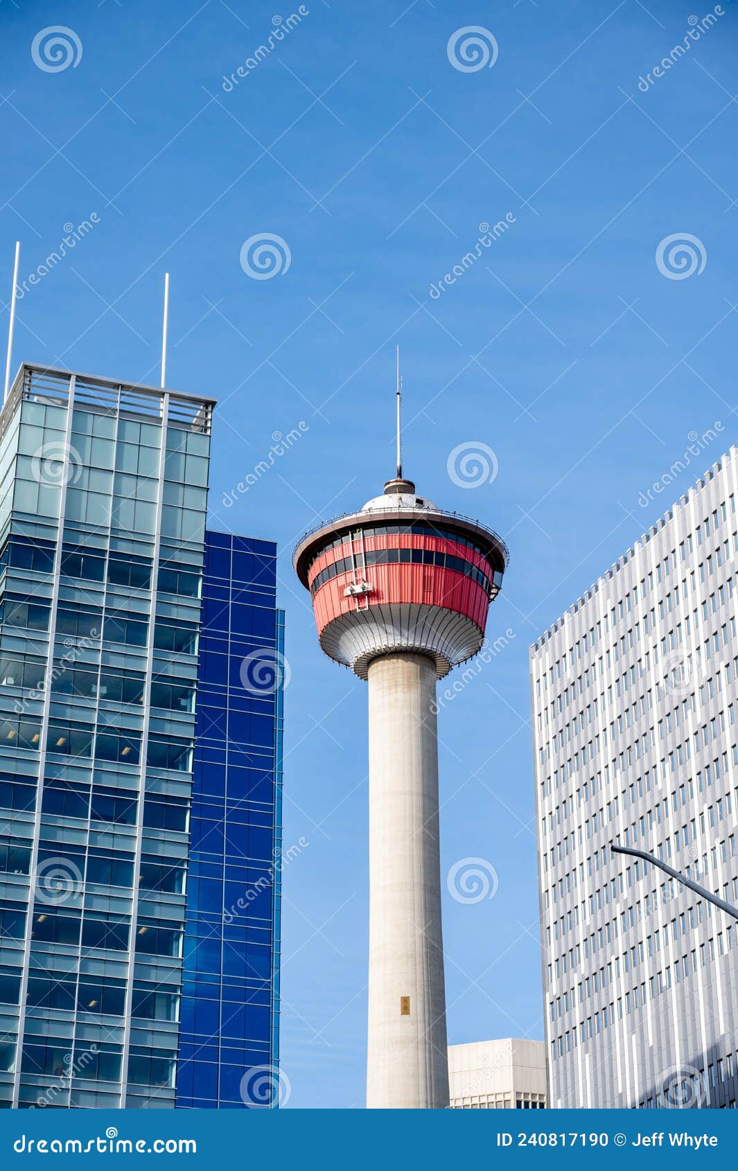 The Calgary Tower A 190.8-metre Free Standing Observation Tower In The ...