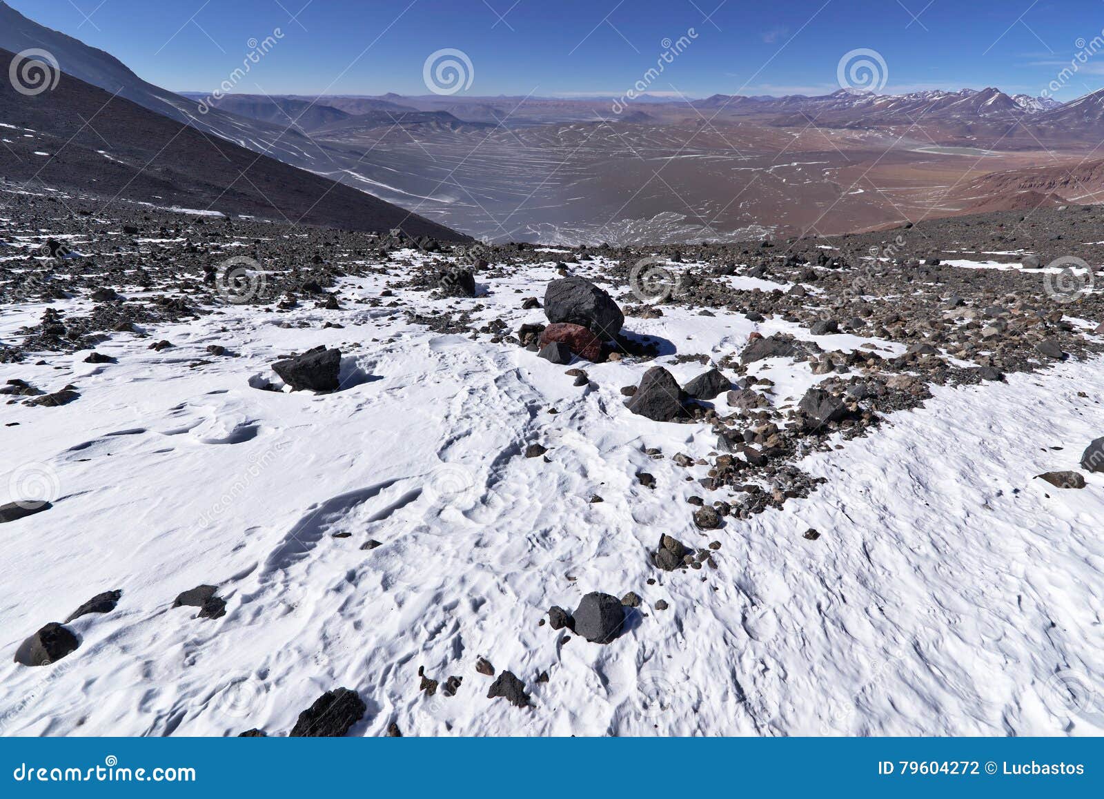 View from Lascar mountain stock photo. Image of steep - 79604272