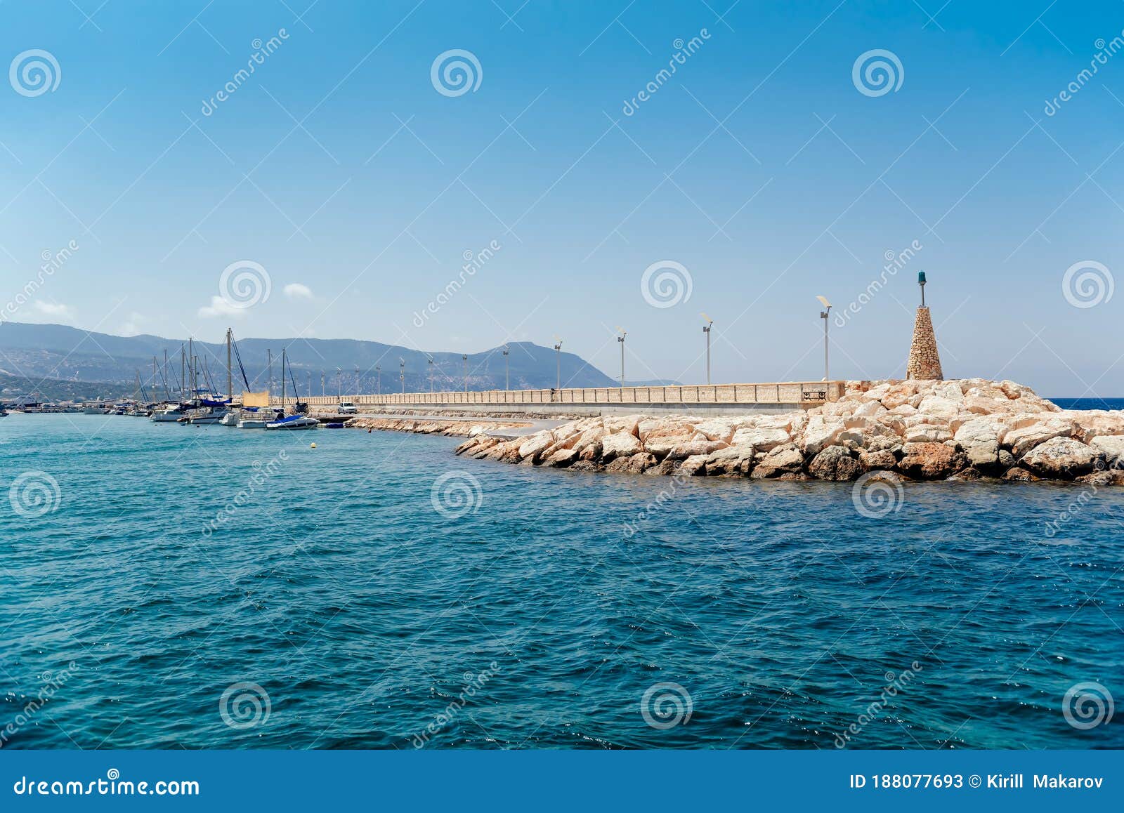 View of Latchi Harbor. Paphos District, Cyprus Stock Image - Image of ...