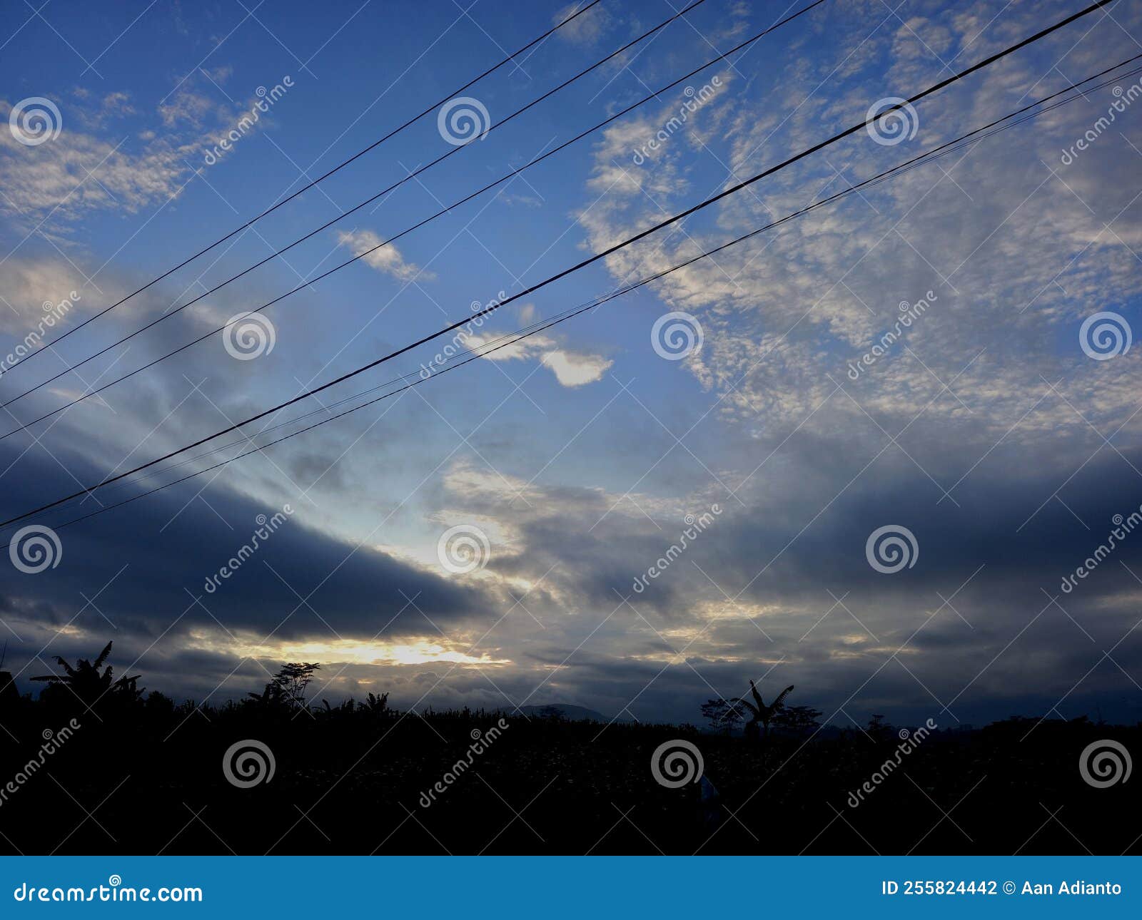 The View is in the Late Afternoon, Showing the Sky with a Slightly Dim ...