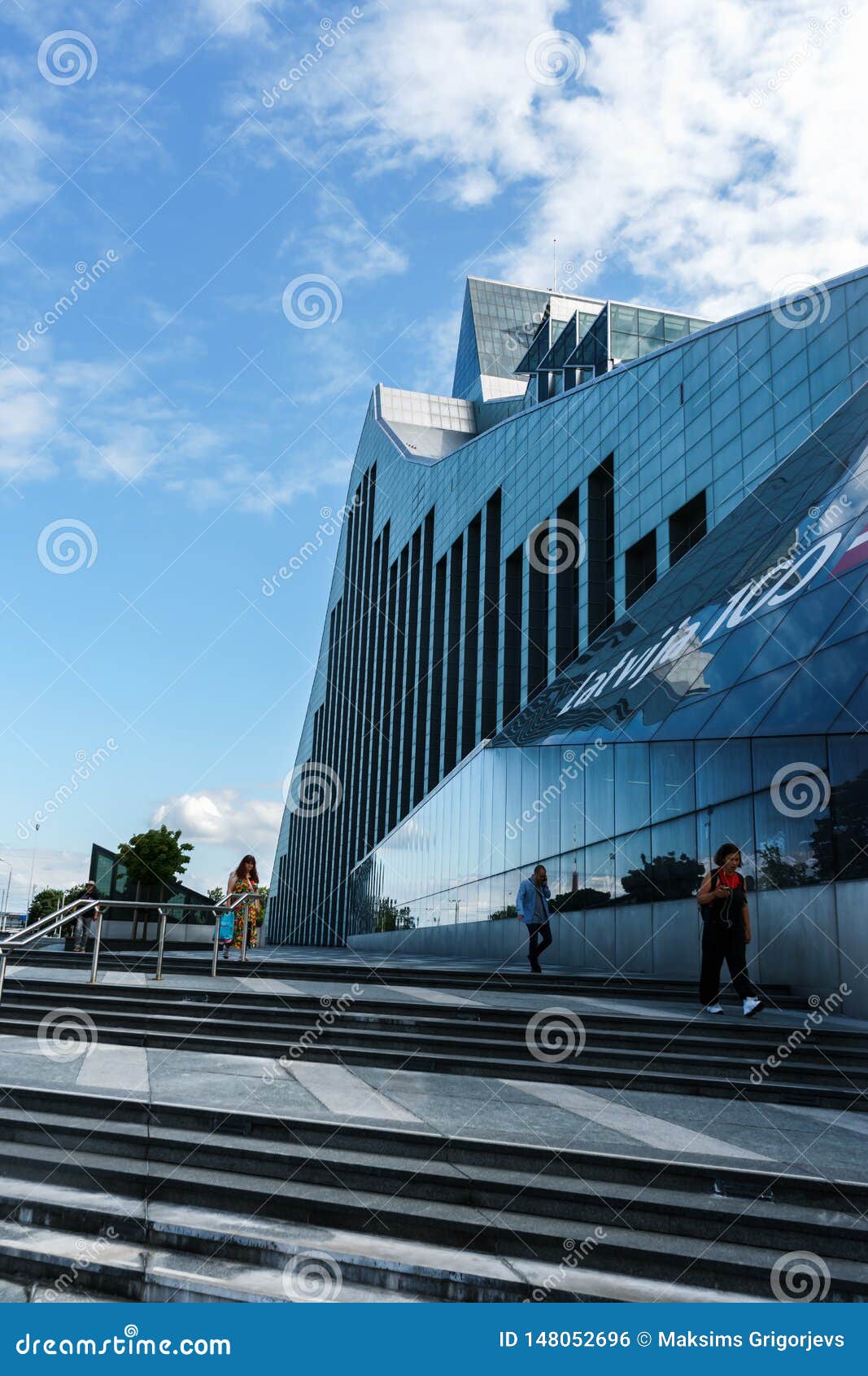 View of the Latvian National Library in Riga, Latvia, July 25, 2018 ...
