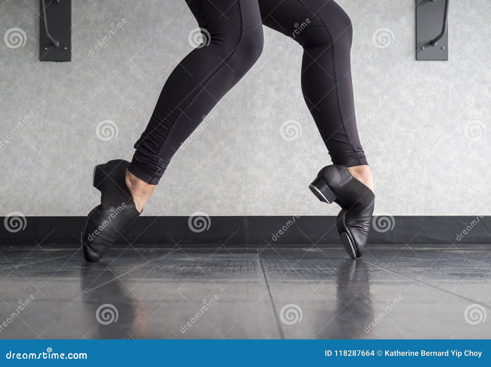 Tap Shoe Toe Stand in Tap Class Stock Photo - Image of shoe, close ...