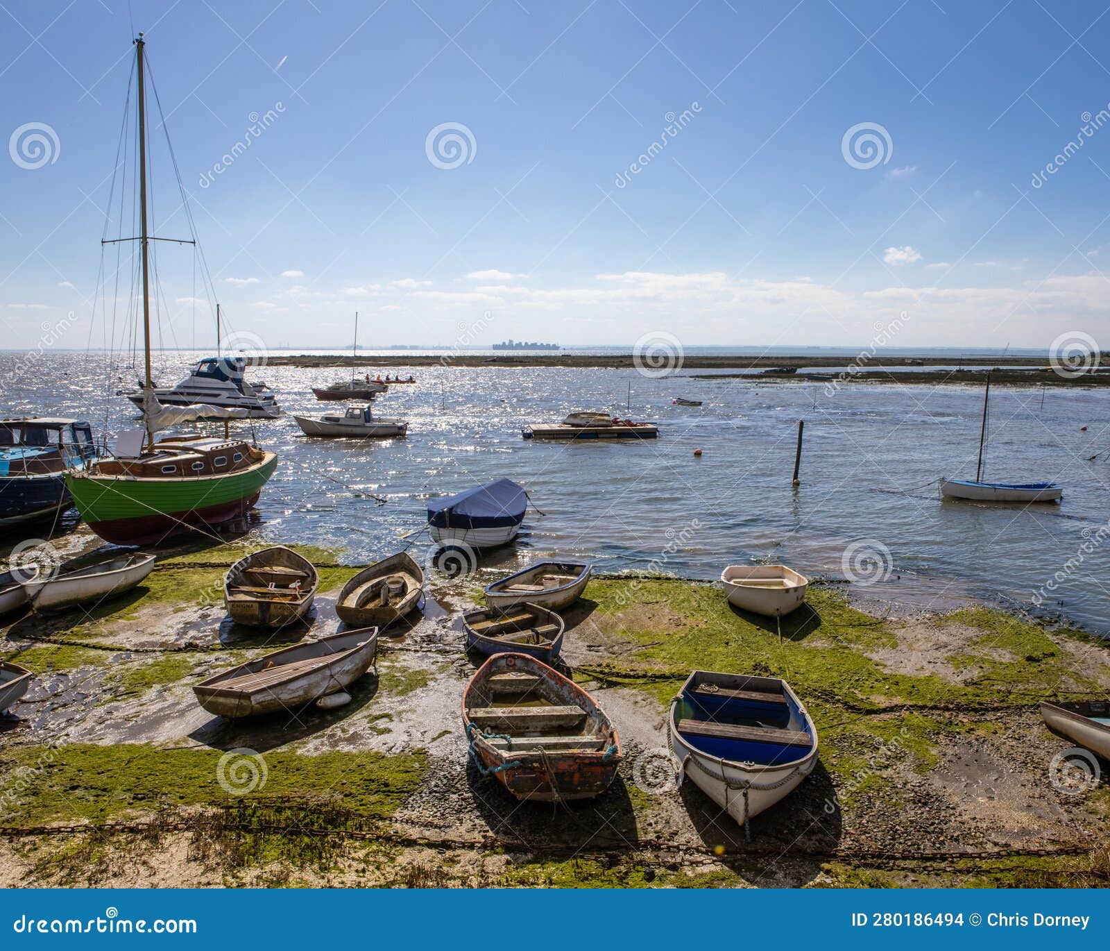 View From Leigh On Sea In Essex Uk Editorial Stock Image Image Of Boat Leigh 280186494