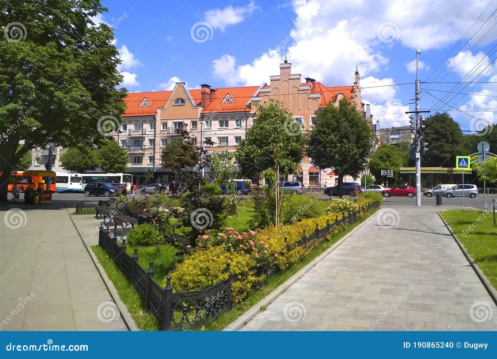 View of Leninsky Avenue of Kaliningrad Editorial Image - Image of ...