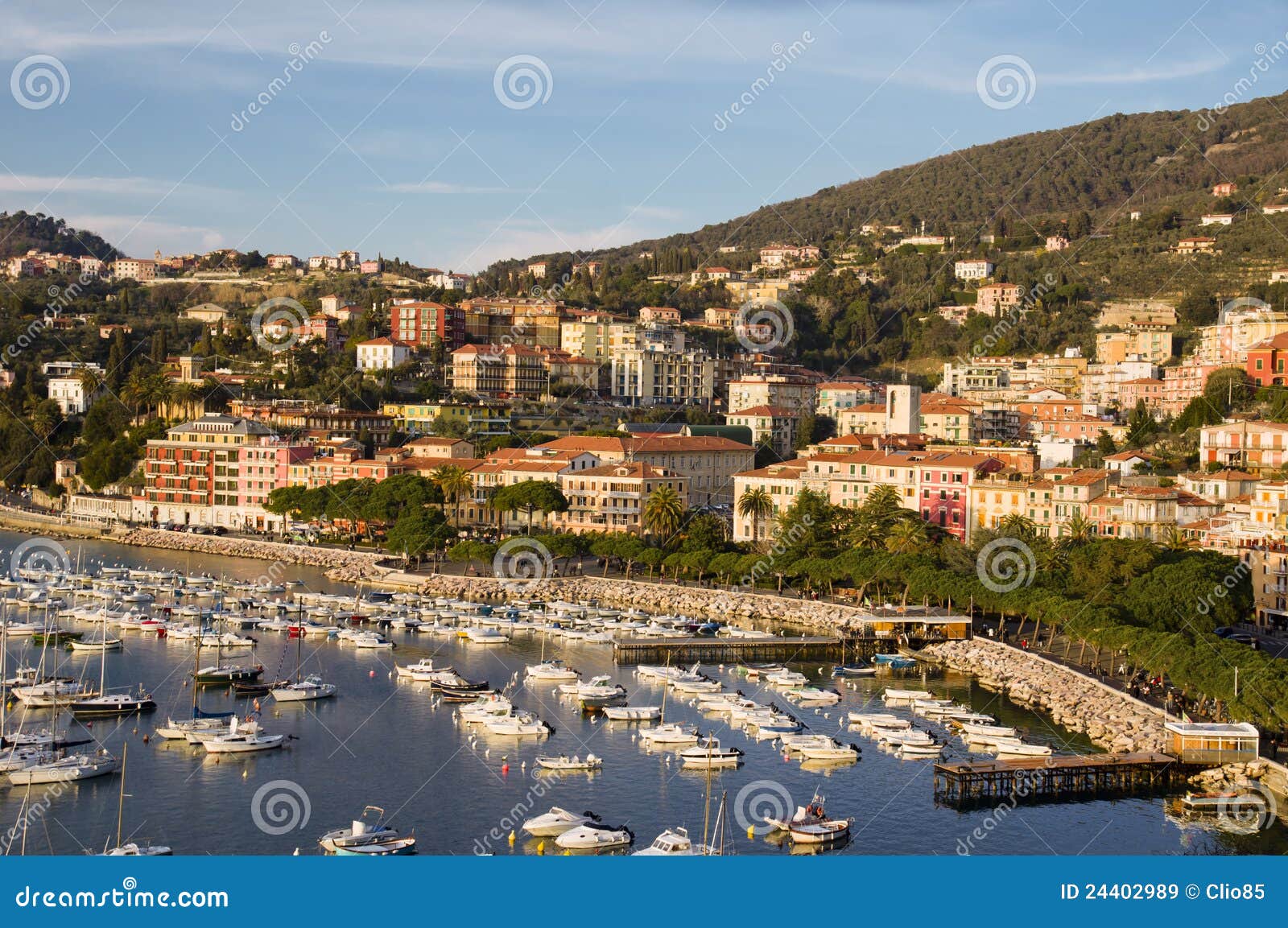 View of Lerici stock image. Image of mediterranean, poets - 24402989