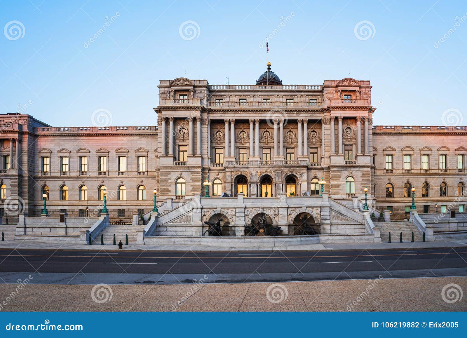 Library of Congress Washington DC US Stock Photo - Image of capitol ...