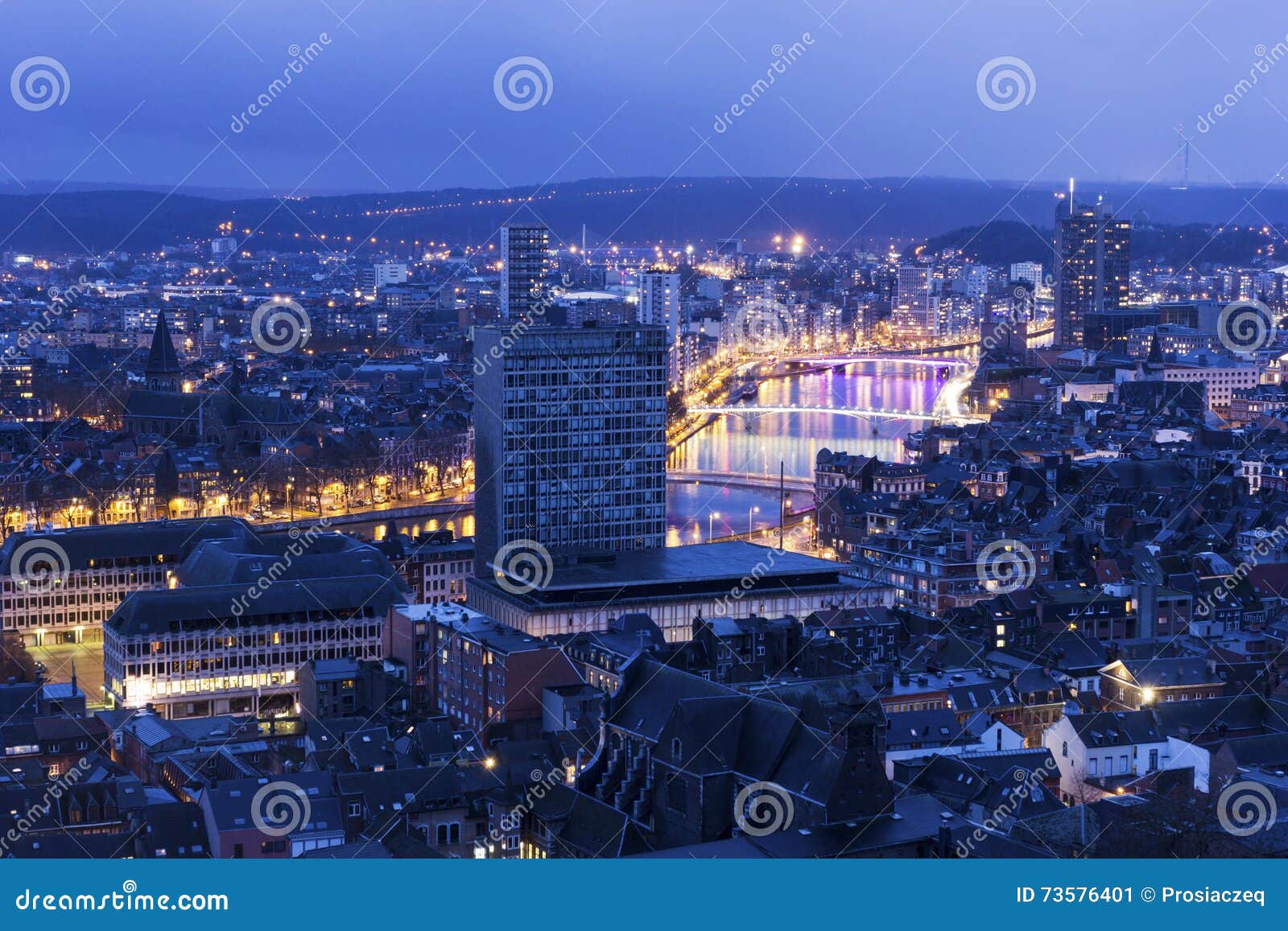 View on Liege in Belgium stock image. Image of structure - 73576401