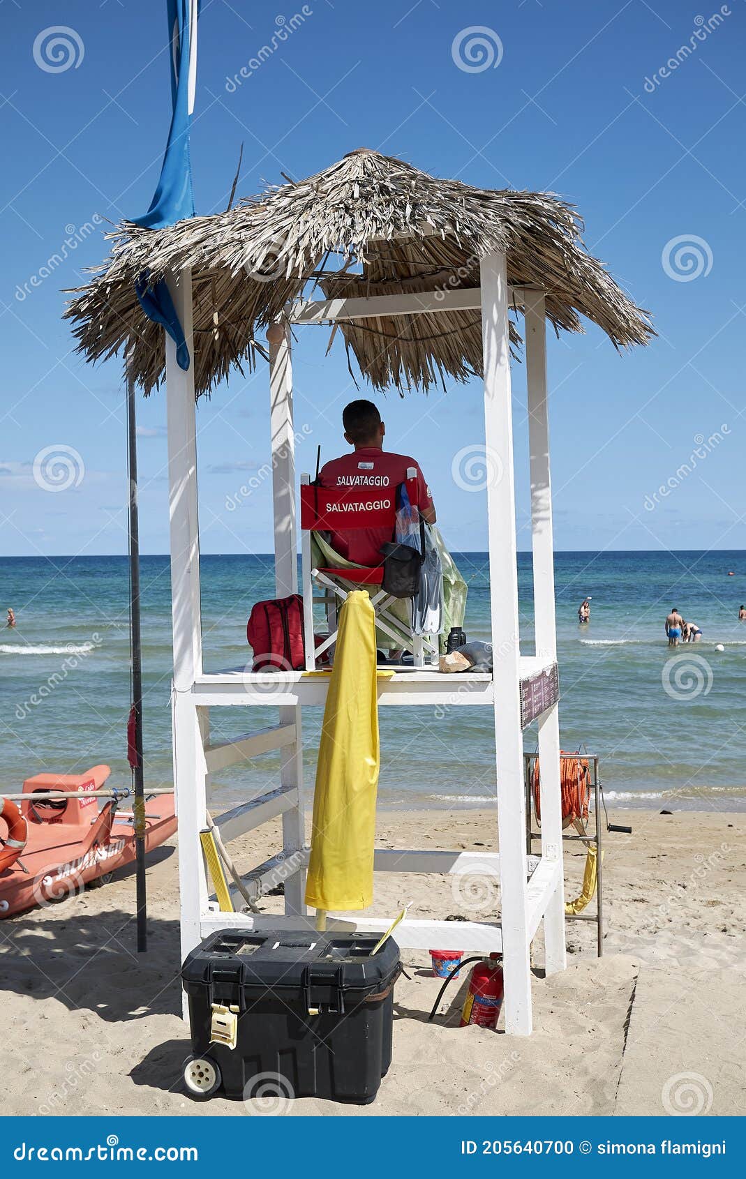 View of the Lifeguard at Lido Morelli Editorial Image - Image of ...