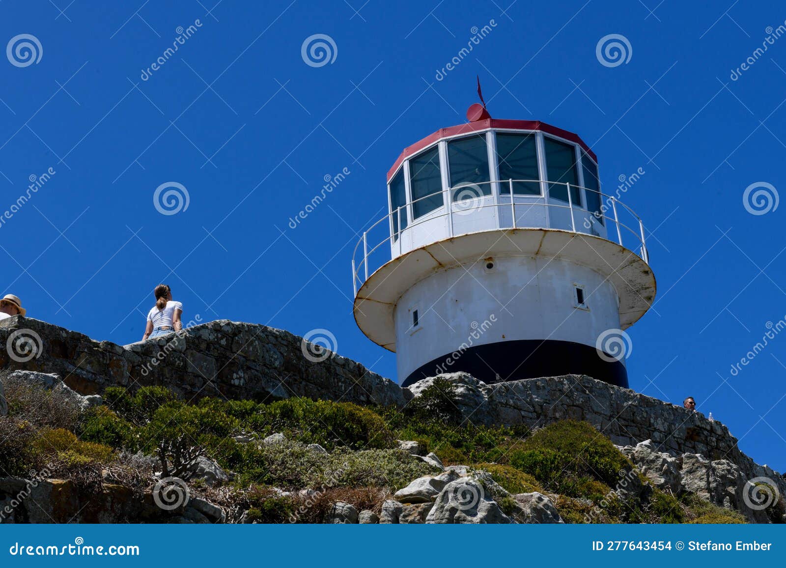 View at the Lighthouse of Cape Point in South Africa Stock Photo ...