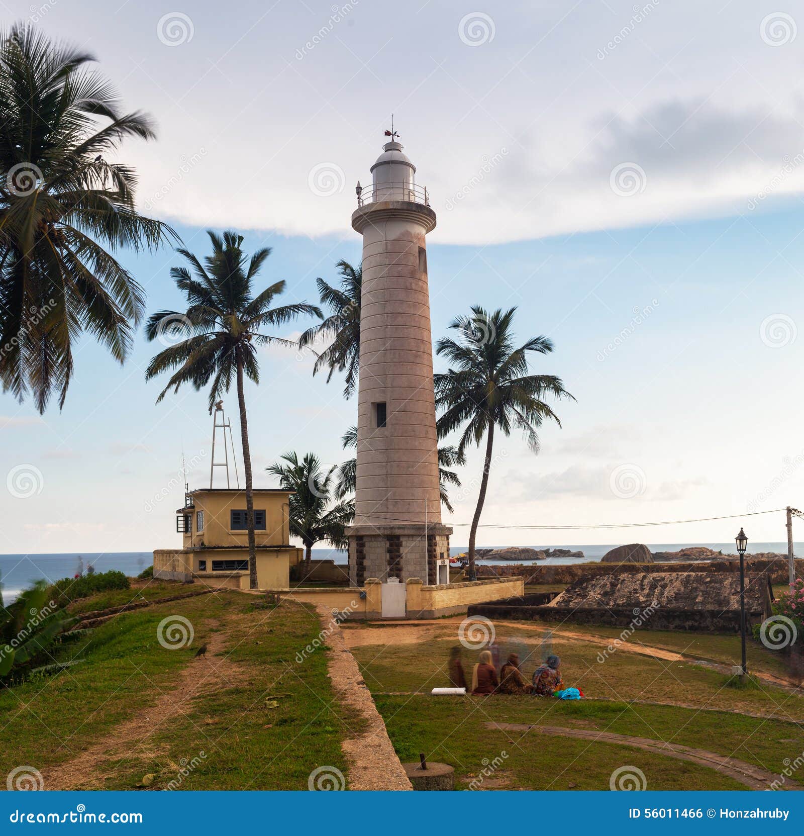 A View of the Lighthouse in Galle Fort, Sri Lanka Stock Photo - Image ...