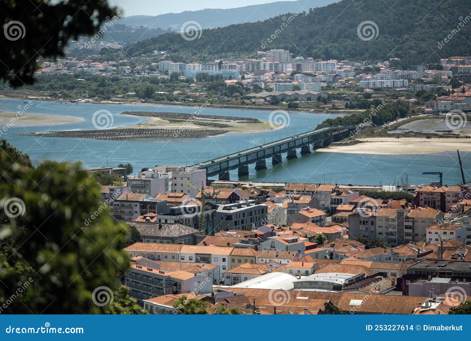 View of the Lima River and Bridge in Viana Do Castelo, Portugal. Stock ... View of the Lima River and Bridge in Viana Do Castelo, Portugal. Stock ...