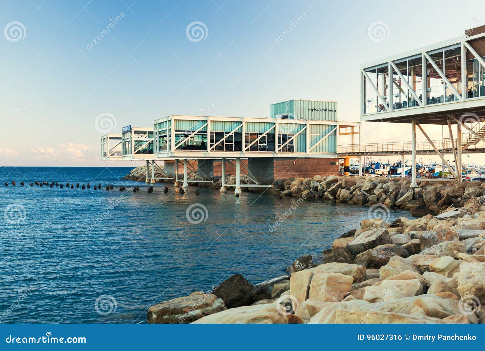 View of the Limassol Old Port at Sunset. Editorial Photo - Image of ...