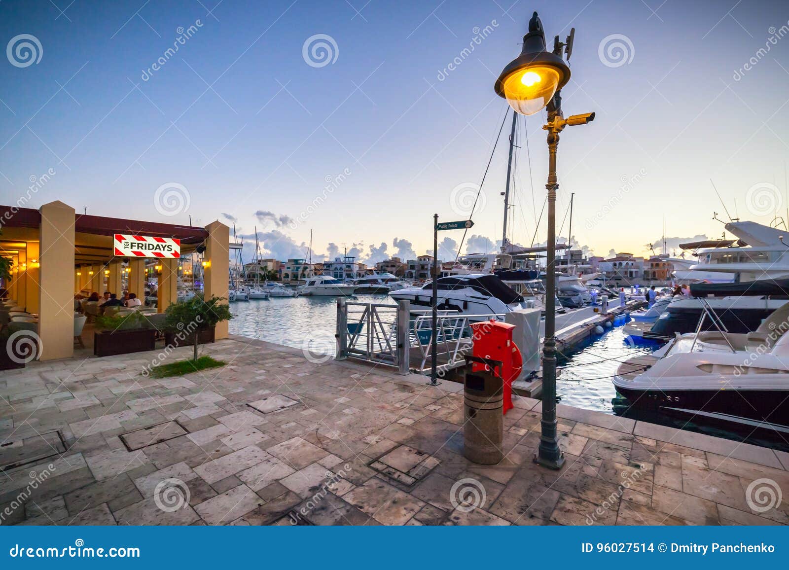 View of the Limassol Old Port at Sunset. Editorial Stock Image - Image ...