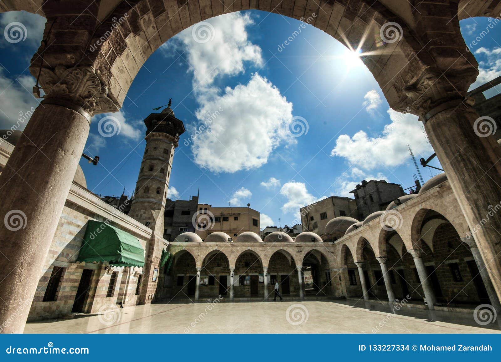 Mr Hashem Mosque in Gaza City. Stock Photo - Image of falls, canonical ...