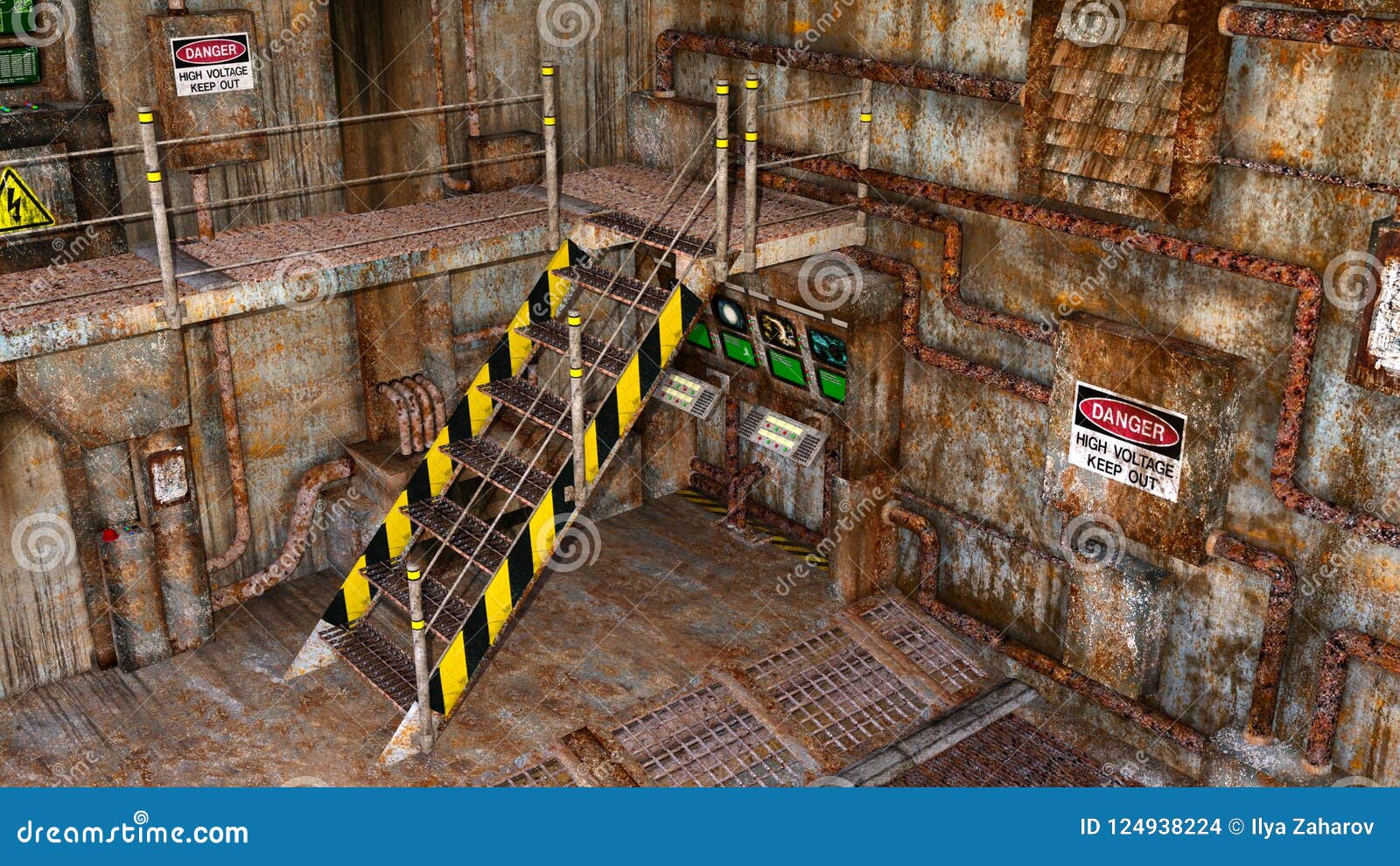 View of the Loading Room on Top with the Second Floor Stock ...