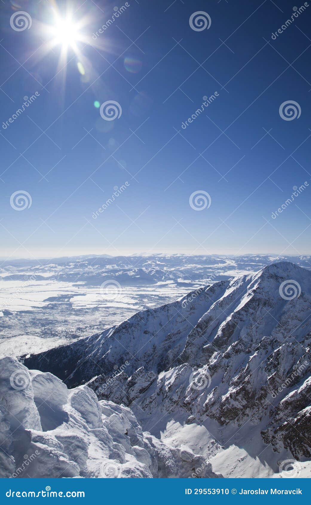 View from Lomnicky Stit - Peak in High Tatras Stock Photo - Image of ...