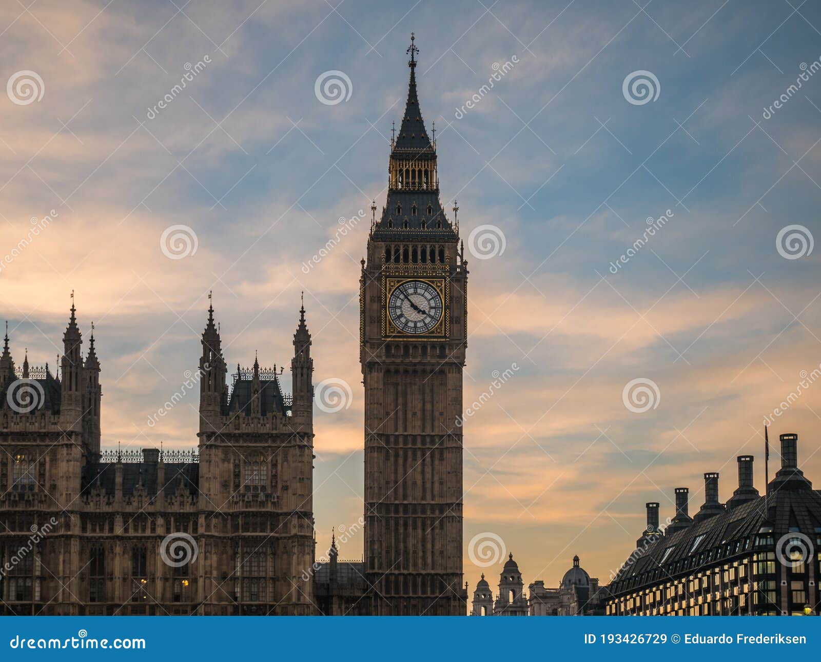 Big Ben Clock from the Thames River Editorial Stock Image - Image of ...