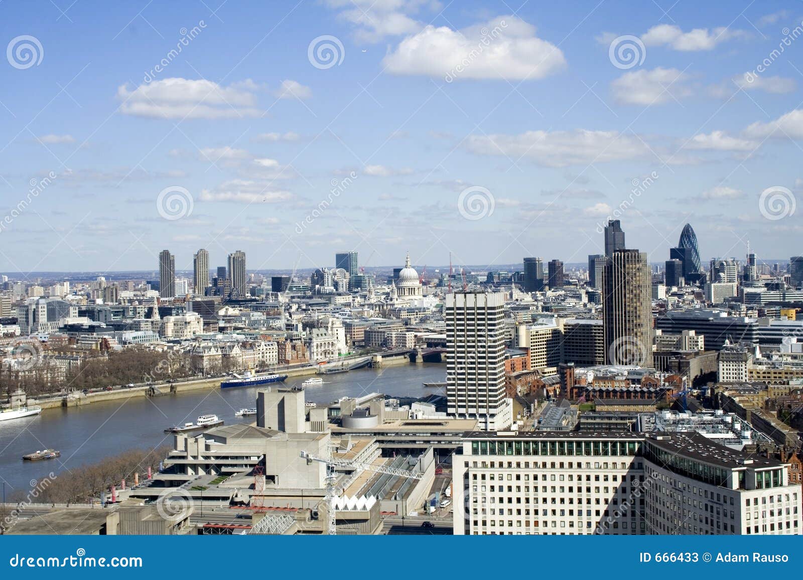 View from the london eye stock image. Image of embankment - 666433