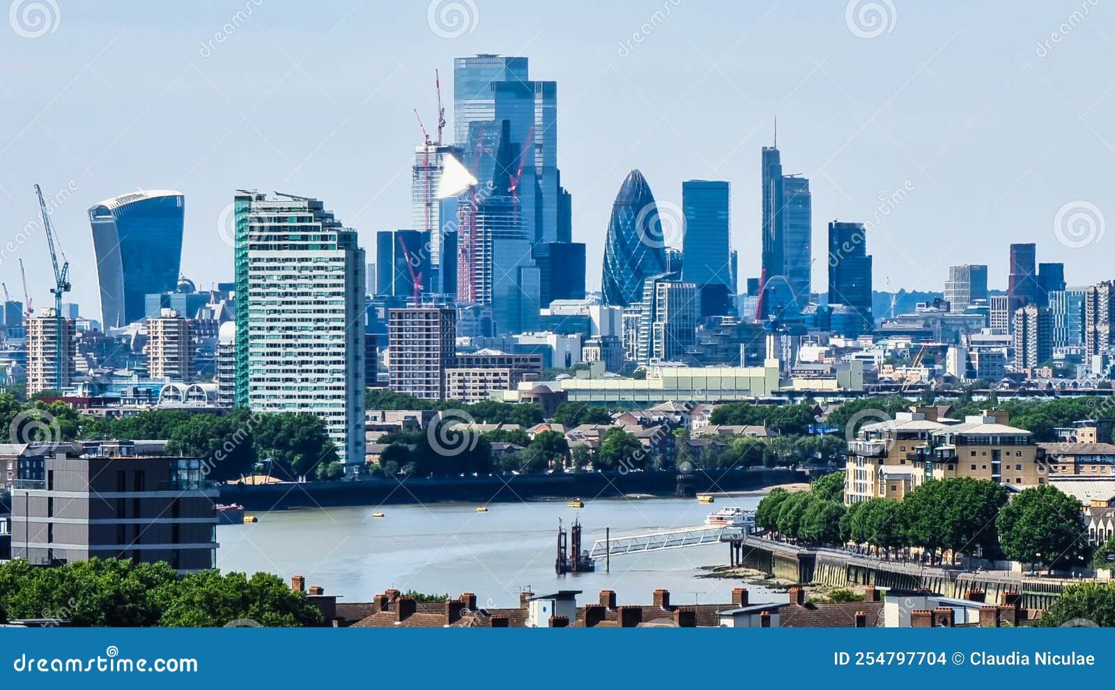 View of London from the Hill Stock Photo - Image of coast, building ...