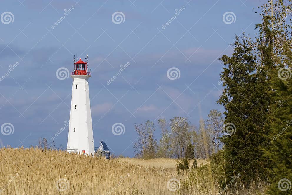 View of Long Point Lighthouse in Ontario, Canada Stock Photo - Image of ...