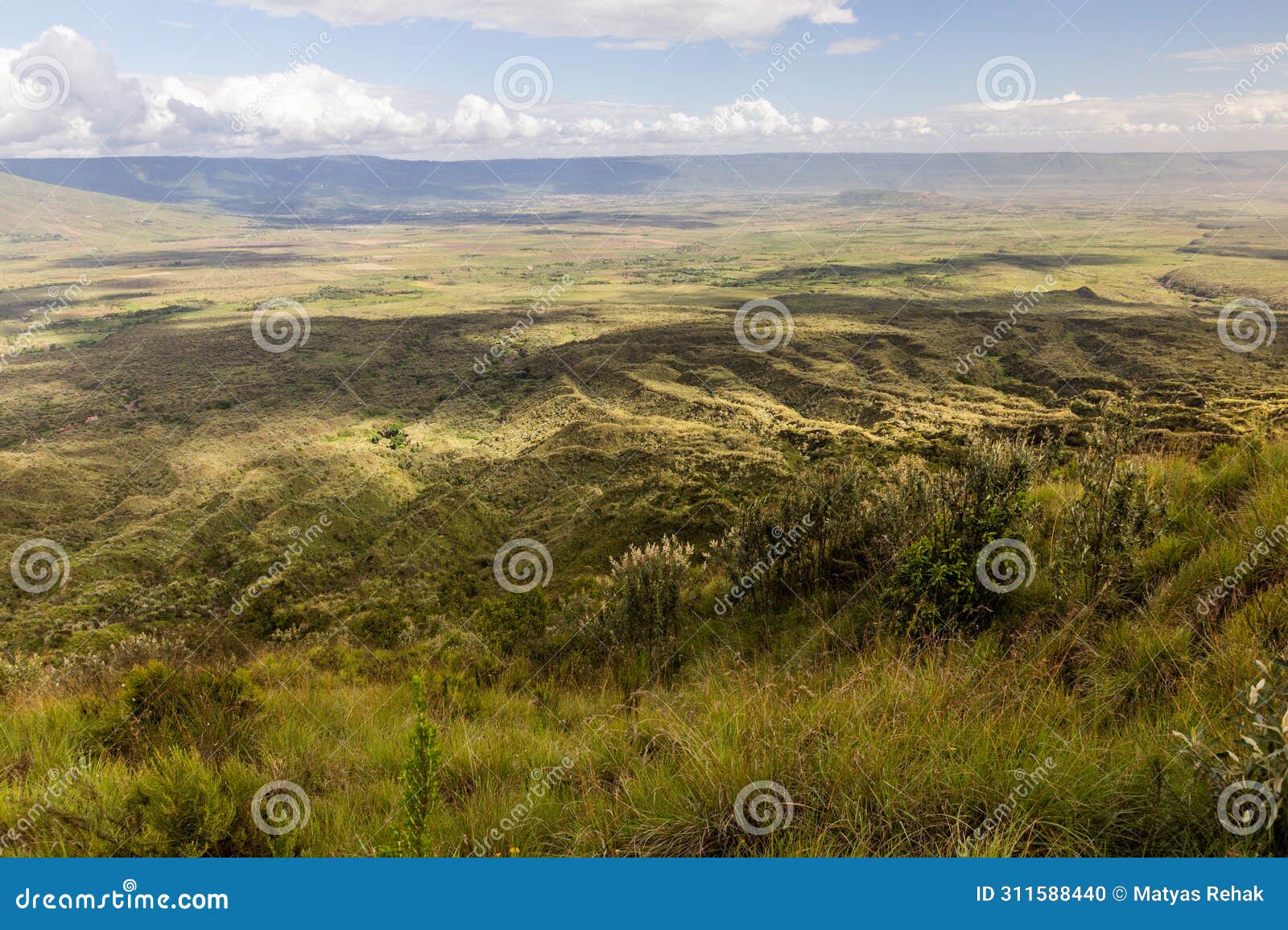 View of the Longonot National Park, Ken Stock Photo - Image of ...