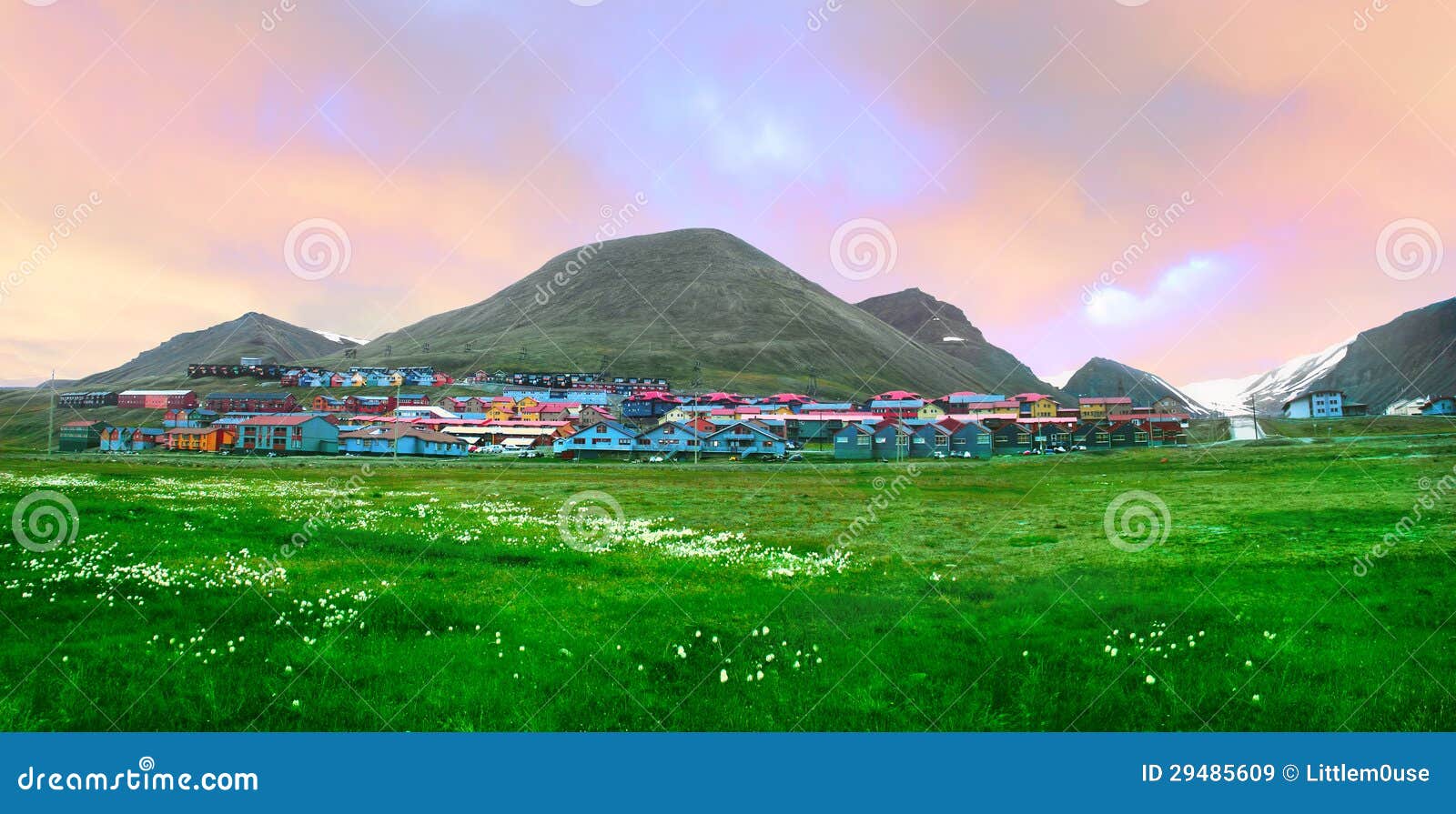 View of Longyearbyen, Norway, Spitsbergen Stock Image - Image of nature ...