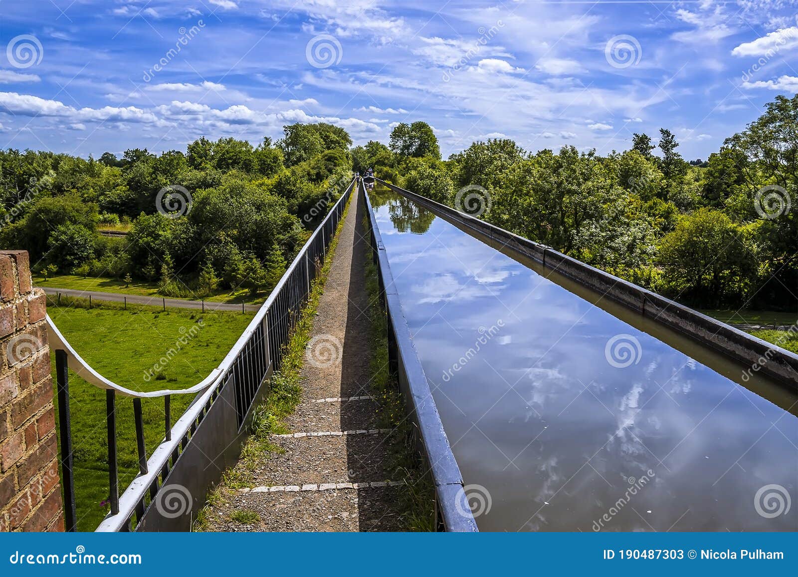 A View Looking Back Along the Edstone Aqueduct, Warwickshire, the ...