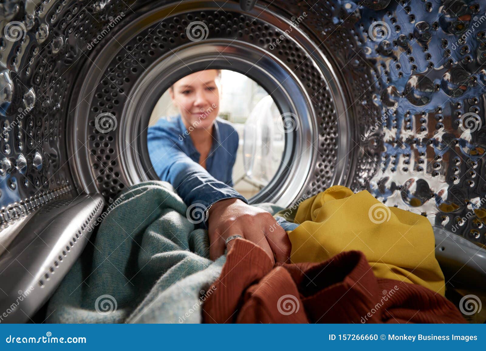 Inside The Washing Machine. The Drum Of The Washing Machine Royalty ...