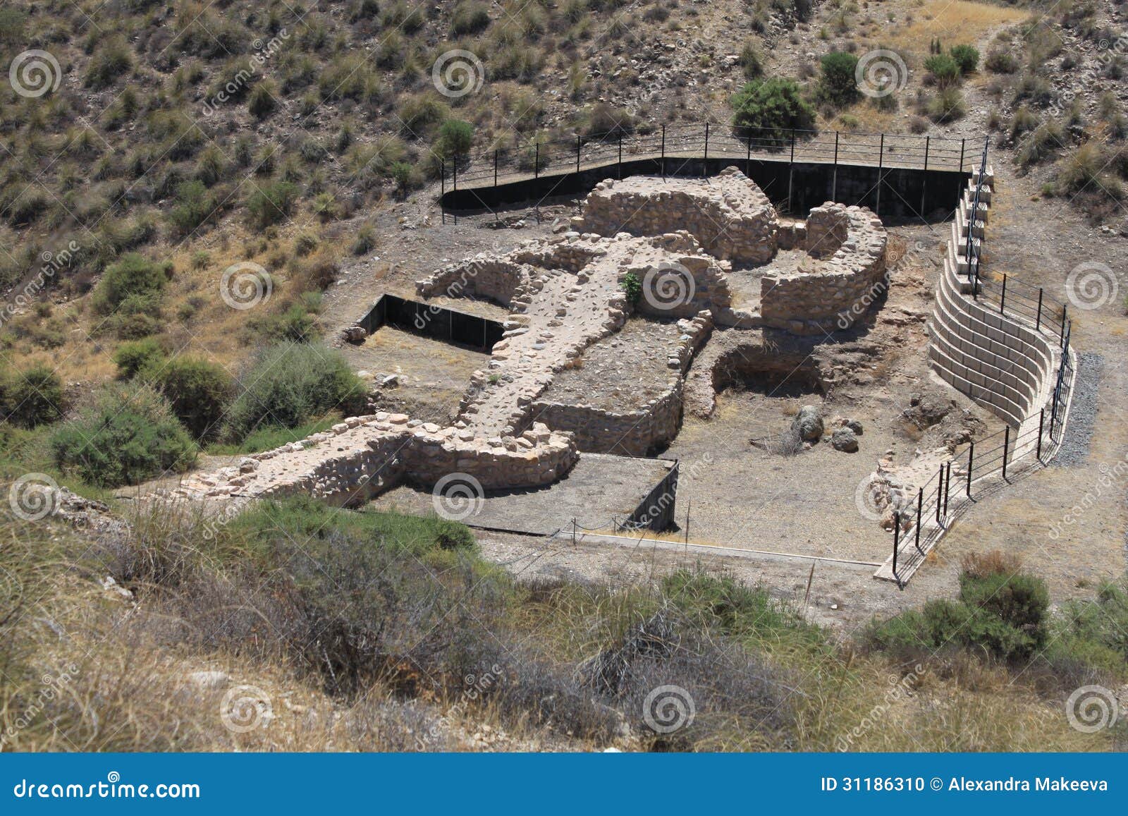 View at Los Millares stock photo. Image of geology, history - 31186310