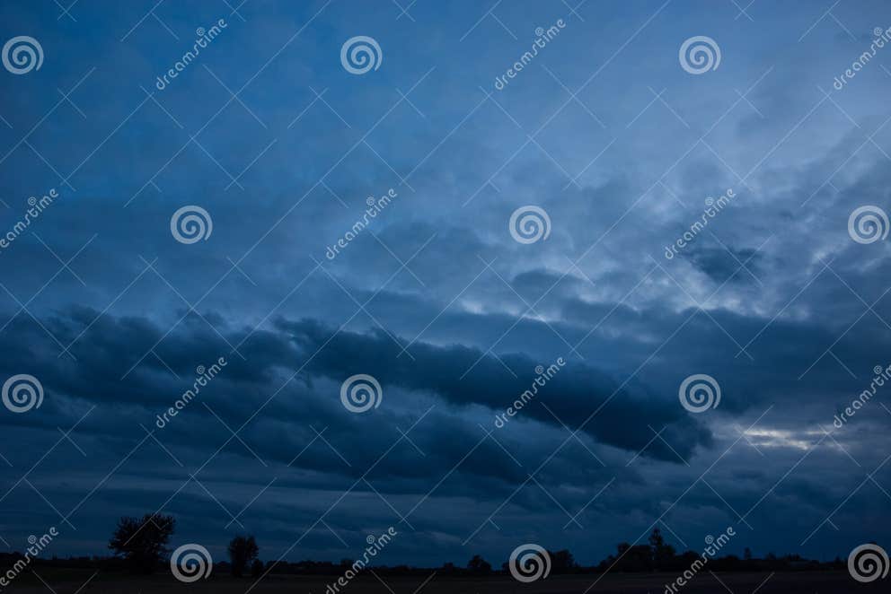View of the Low Hanging Clouds Stock Photo - Image of cloudscape, rainy ...