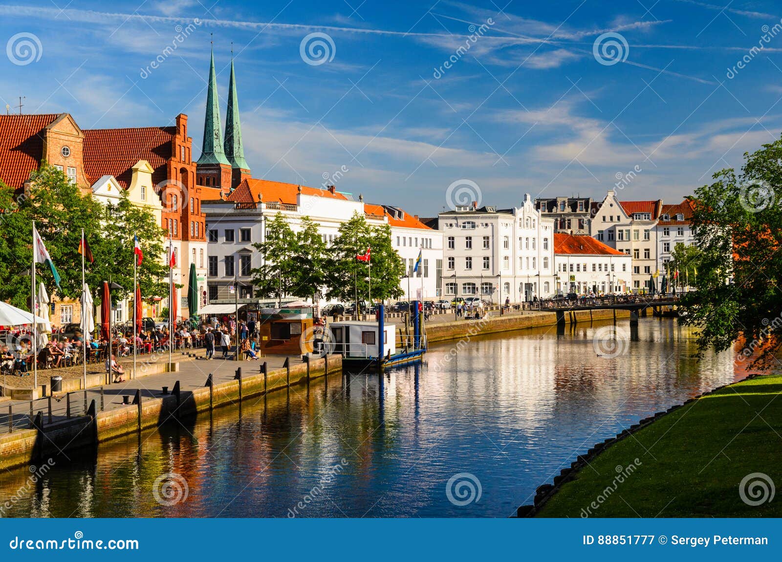 View of Lubeck, Germany stock image. Image of outdoors - 88851777