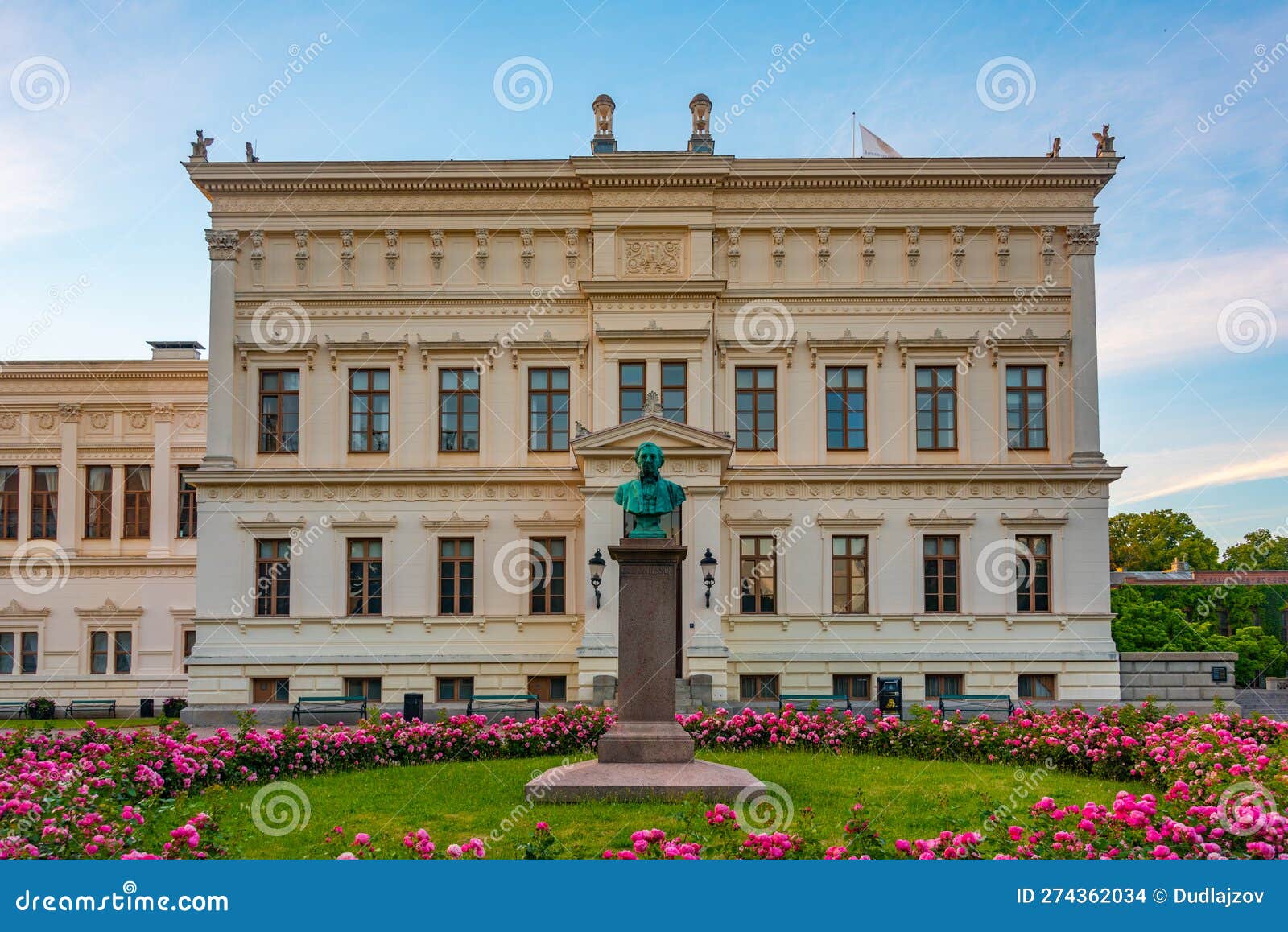 View of the Lund University in Sweden Stock Photo - Image of university ...