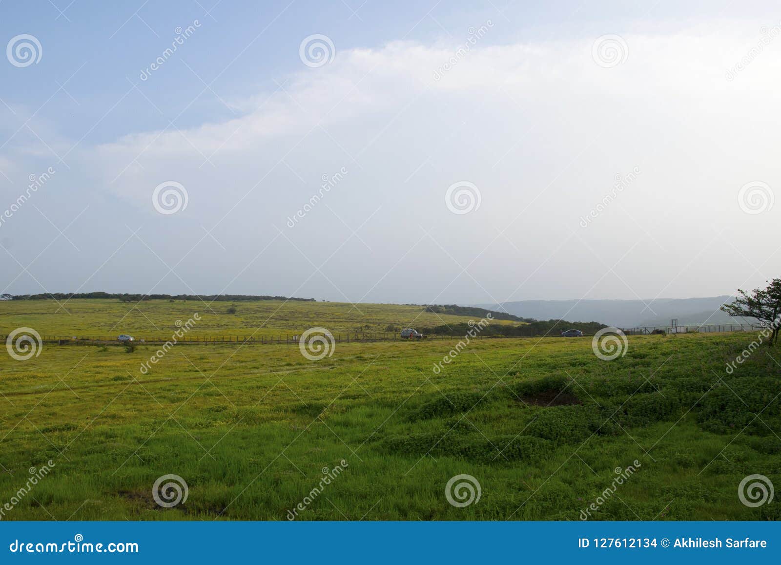 View of Lush Green Plateau Landscape in Satara Stock Photo - Image of ...