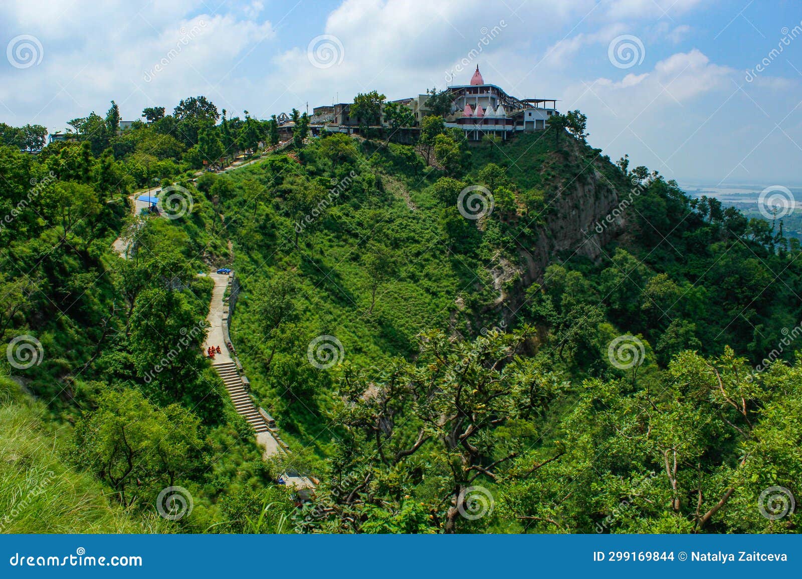 View of Maa Chandi Devi Temple. Haridwar, India Stock Photo - Image of ...