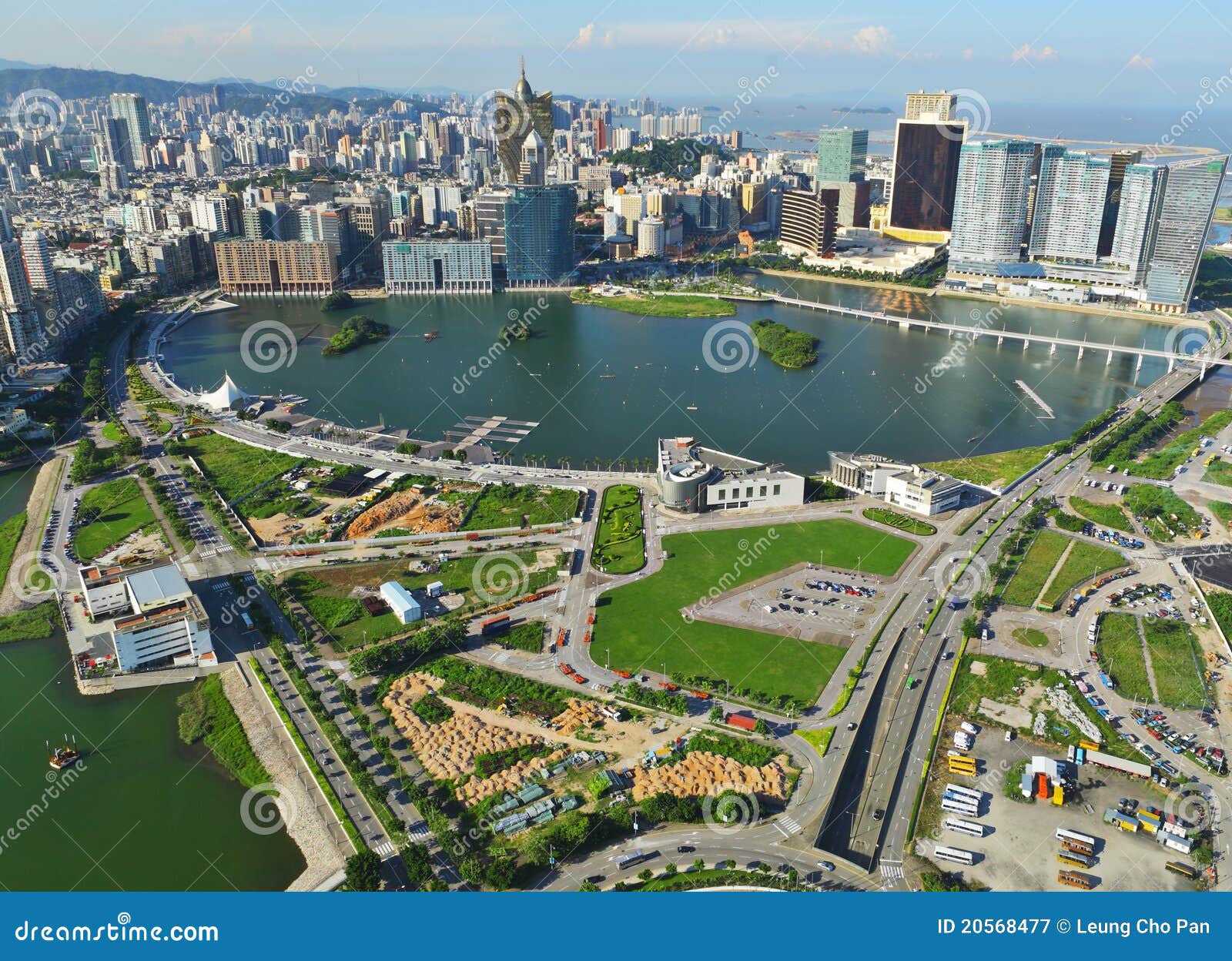 View of Macau stock image. Image of blue, crowded, construction - 20568477