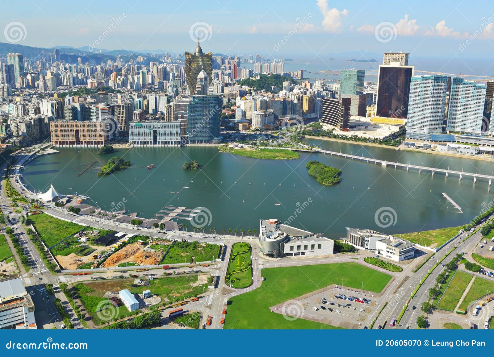 View of Macau stock photo. Image of city, blue, architecture - 20605070