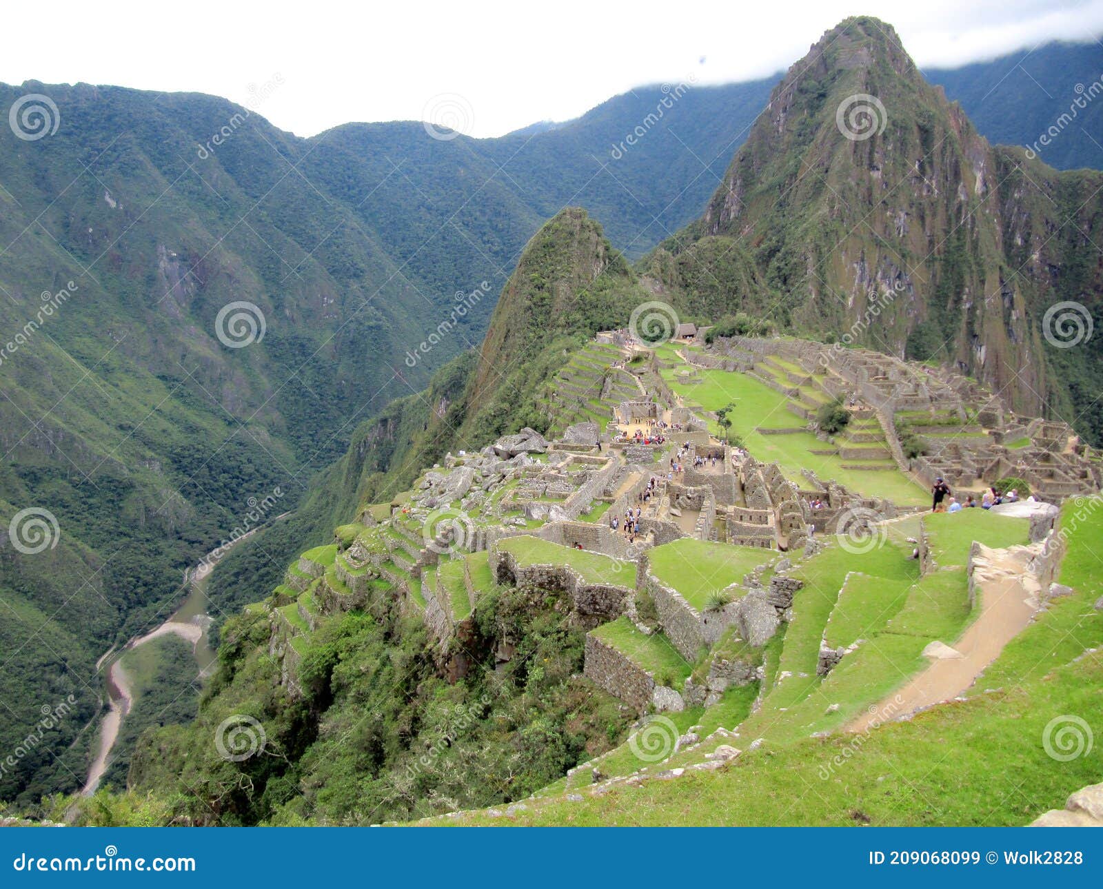 View of Machu Picchu Peru stock image. Image of cliff - 209068099