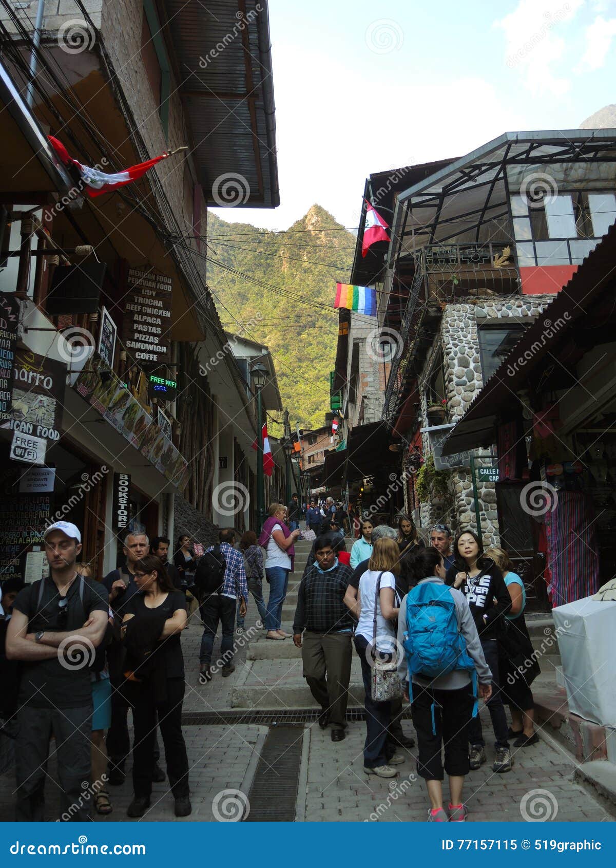 View of the Machu Picchu Town, Peru. Editorial Image - Image of ...