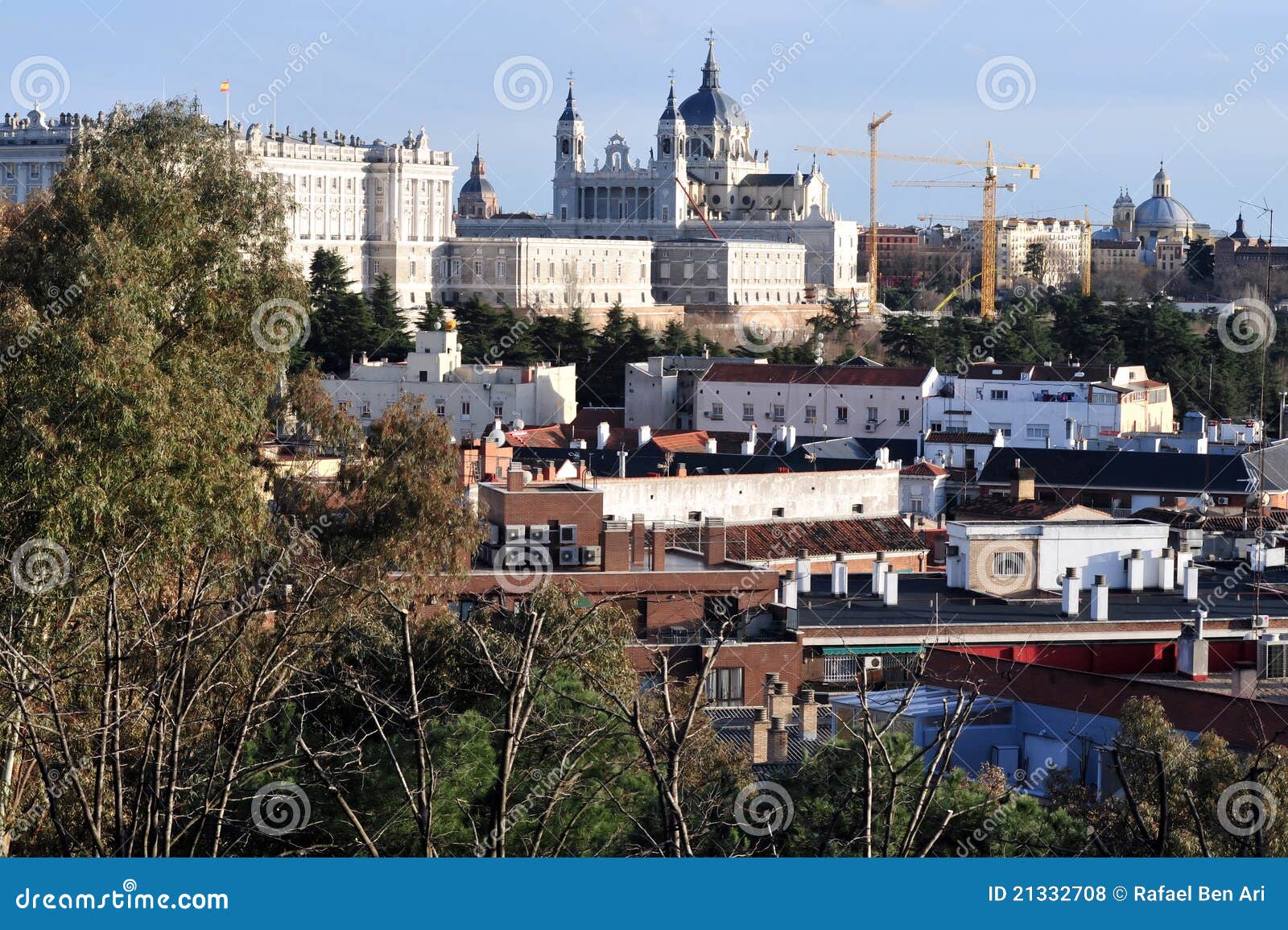 View of Madrid City, Spain stock photo. Image of cityscape - 21332708