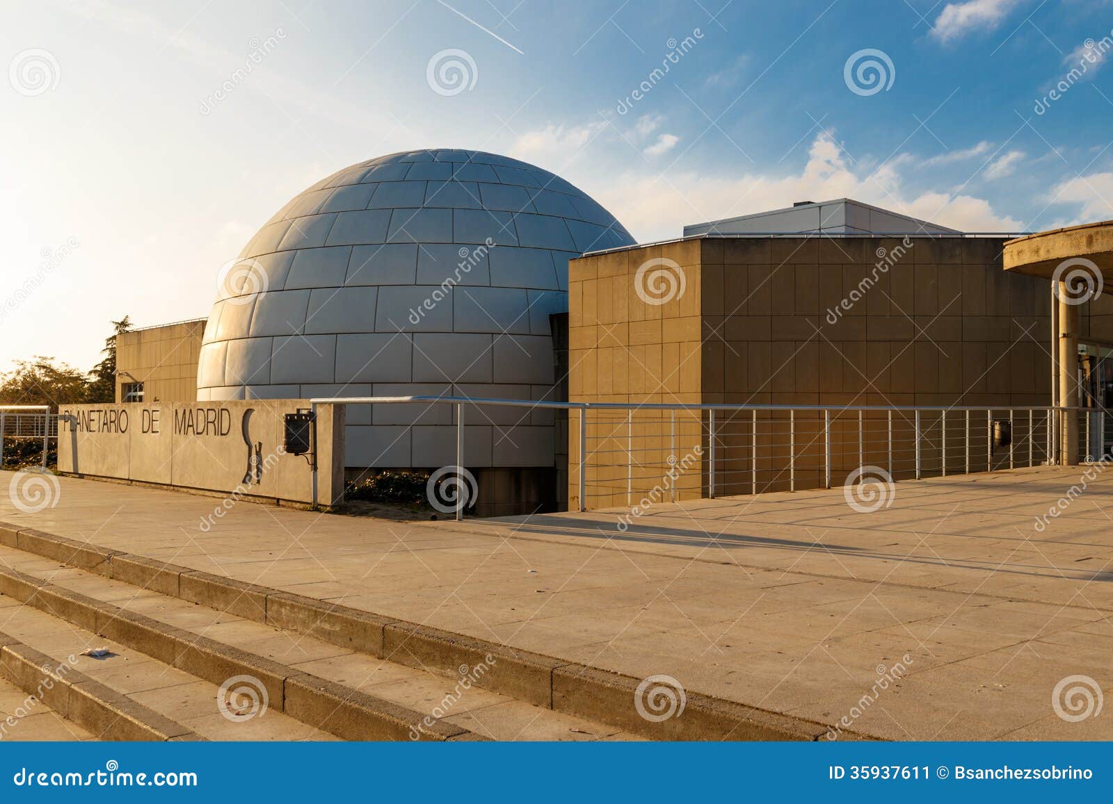 View of Madrid Planetarium stock image. Image of spain - 35937611