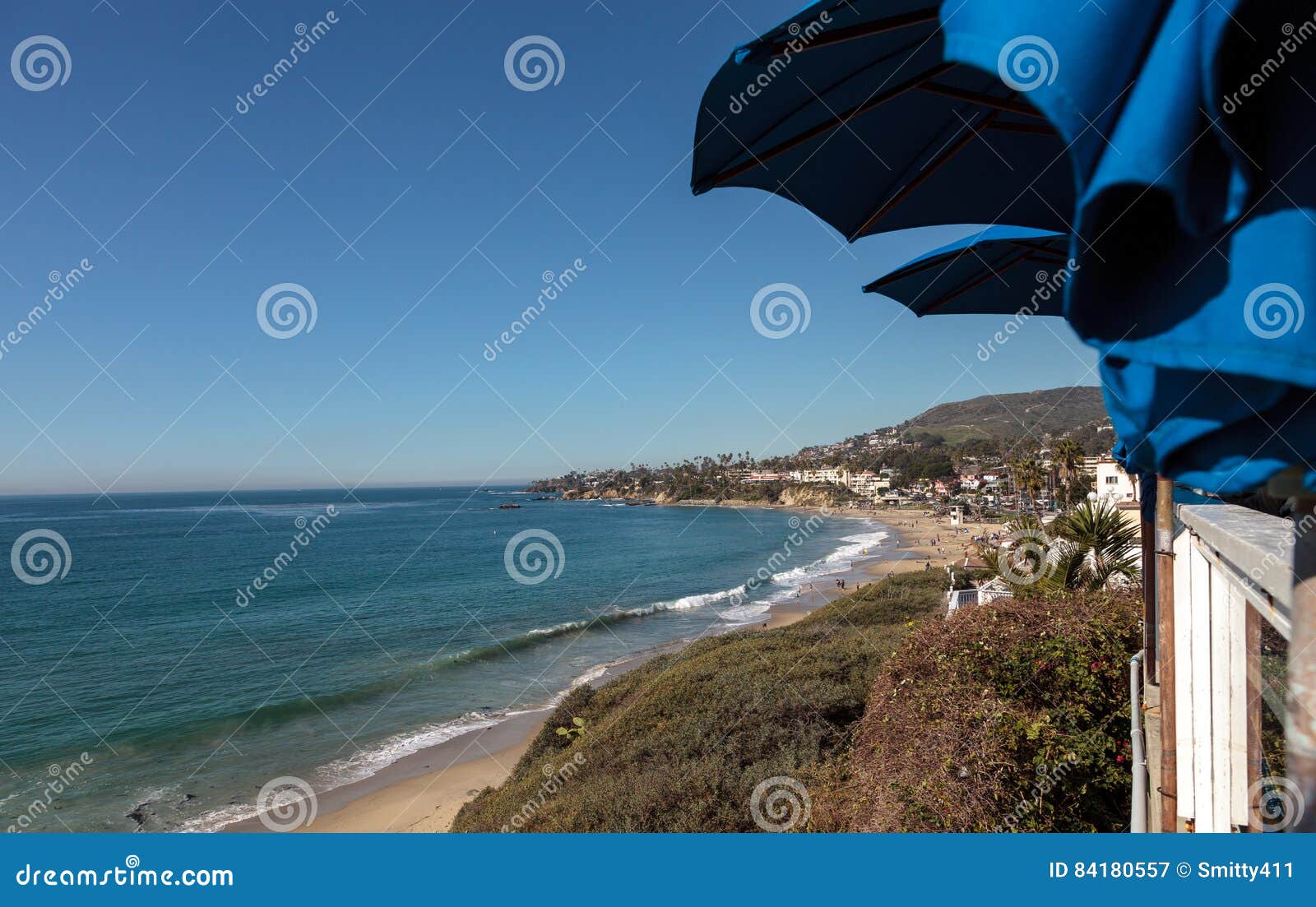 View of Main Beach in Laguna Beach Stock Image - Image of waves, beach ...